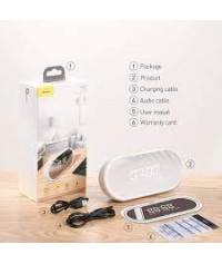 Baseus Speaker Bluetooth Encok E09 Stylish Portable Wireless alarm clock
